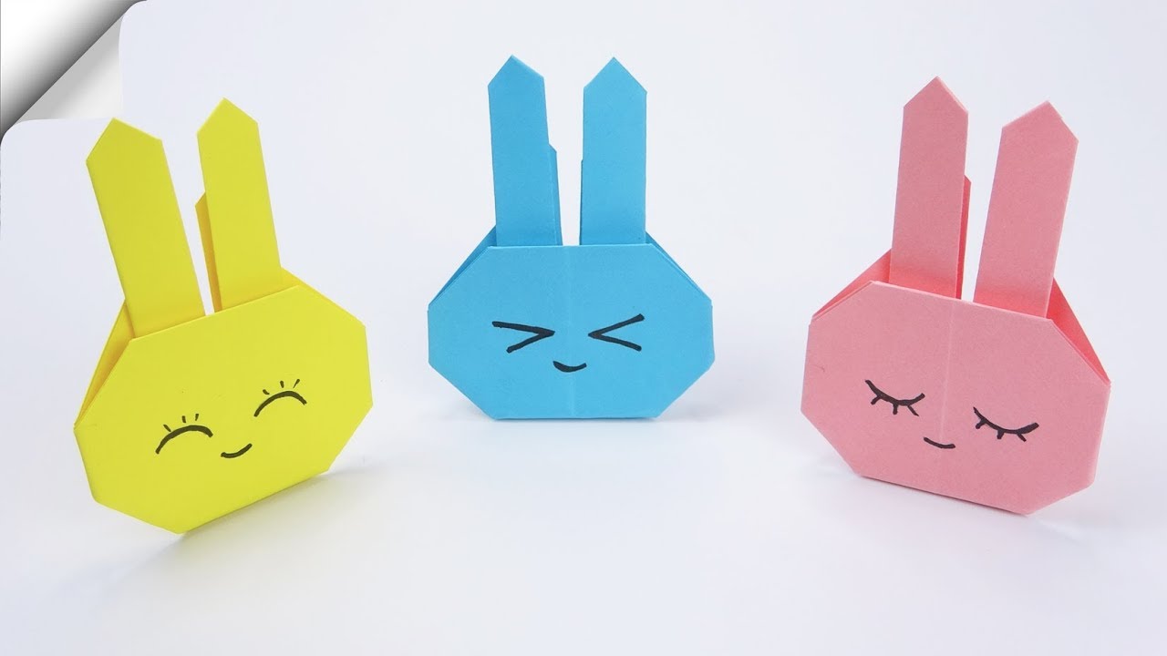 Origami Rabbit DIY paper crafts - YouTube