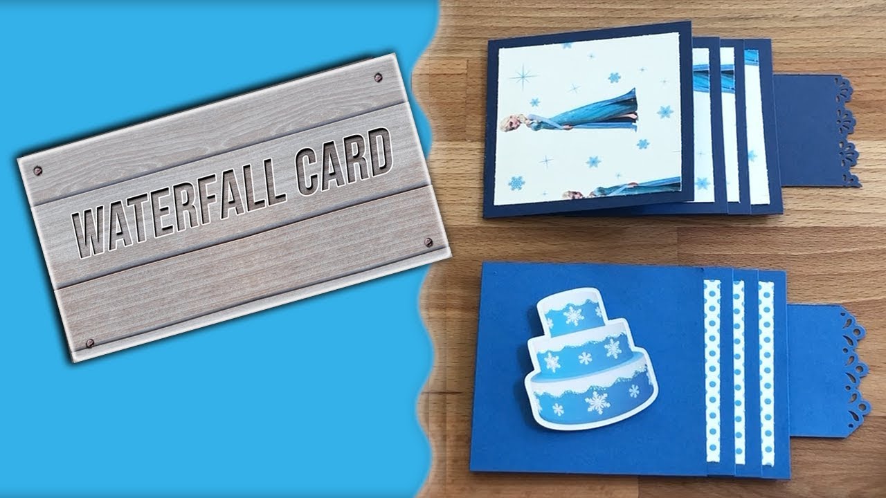 Tutorial Waterfall Card. Super easy. (Muy fácil) - YouTube