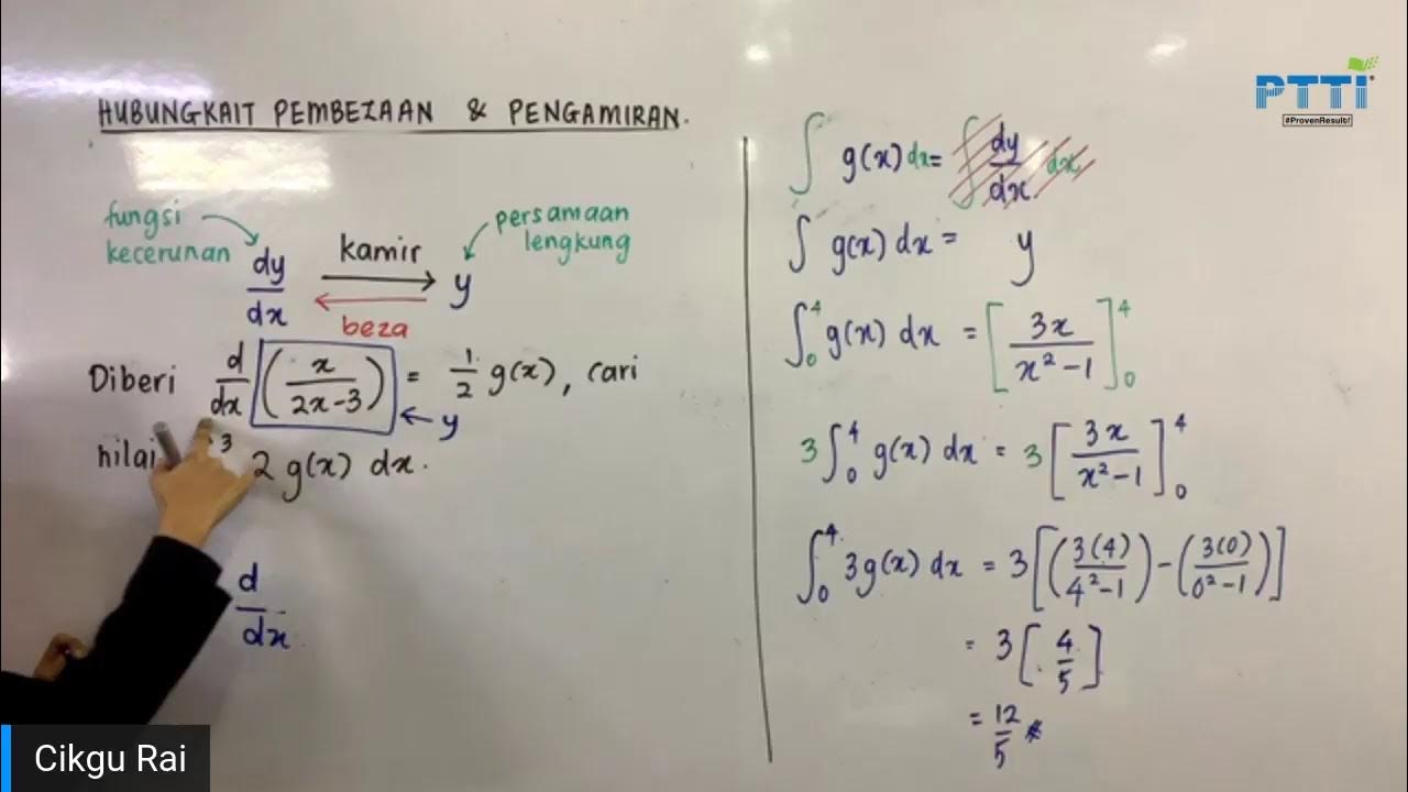 [LIVE] PTTI ADDMATH SPM - Hubungkait Pembezaan & Pengamiran - YouTube