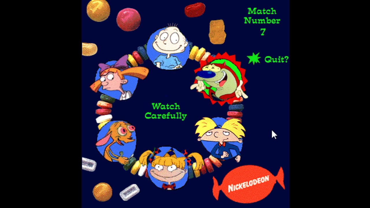 Nicktoons Memory Challenge (1996 PC Game) - YouTube
