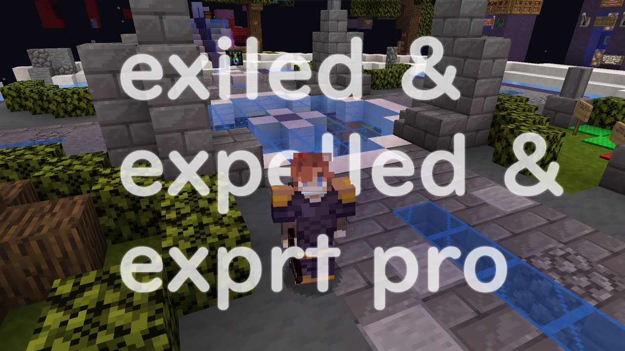 exiled from own minecraft server - YouTube