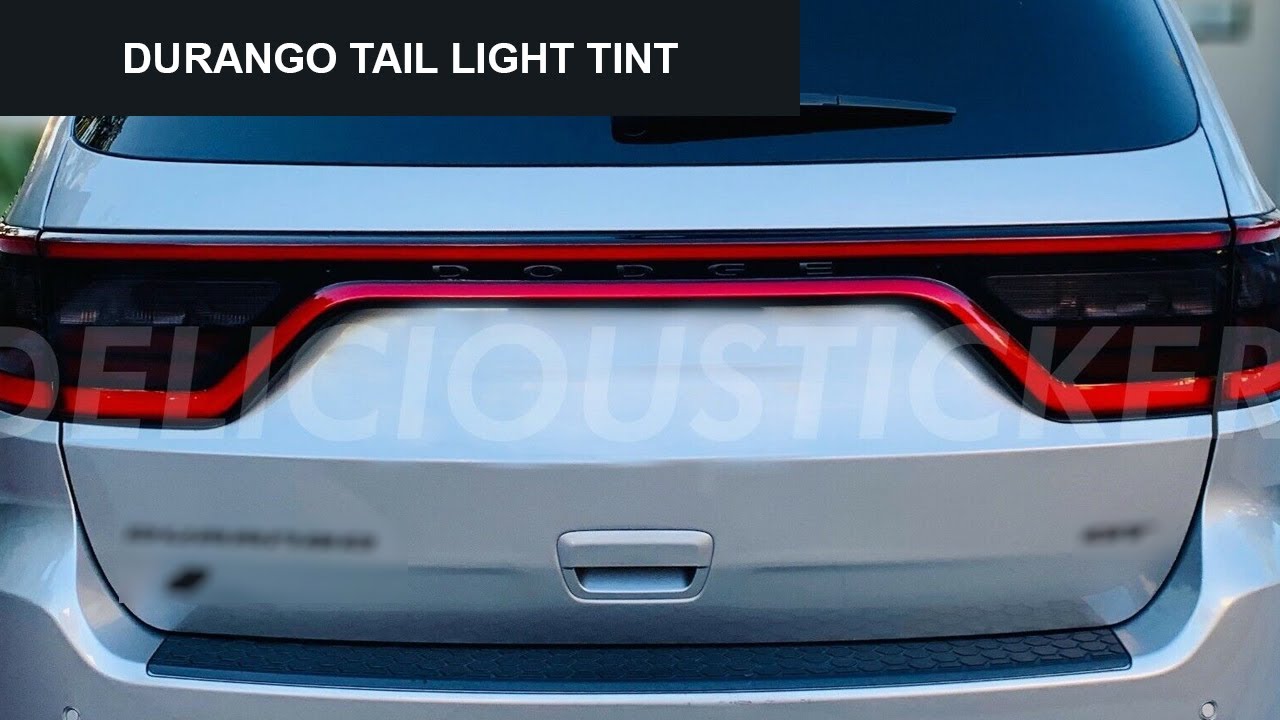 Smoked Out Tail LIght Tint on the Dodge Durango 2014-2023 - YouTube