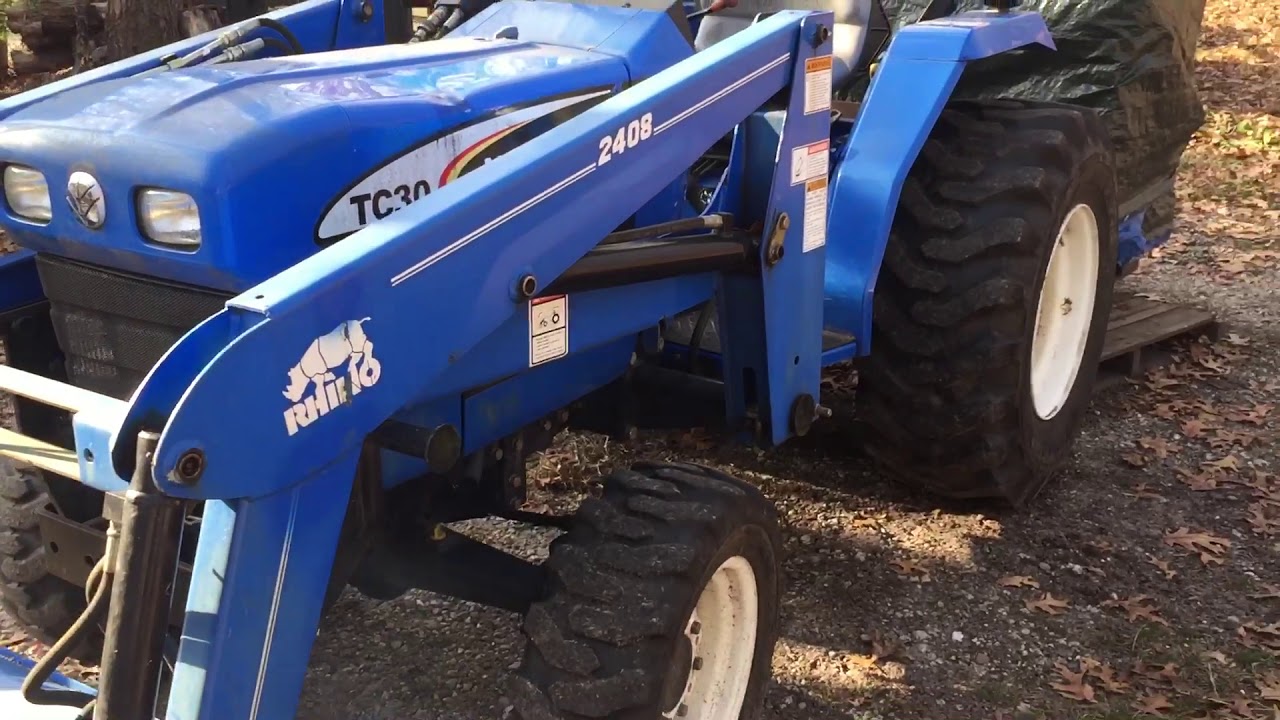 Cold Start New Holland TC30 diesel - YouTube
