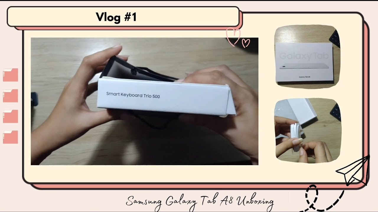 unboxing Samsung Galaxy Tab A8 2022 | + accessories | calming asmr ...