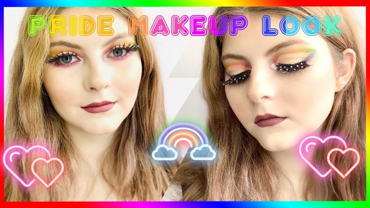 PRIDE INSPIRED MAKEUP LOOK!! - YouTube