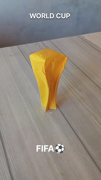 WORLD CUP ORIGAMI| TUTORIAL| HOW TO MAKE A PAPER FIFA WORLD CUP CRAFT ...