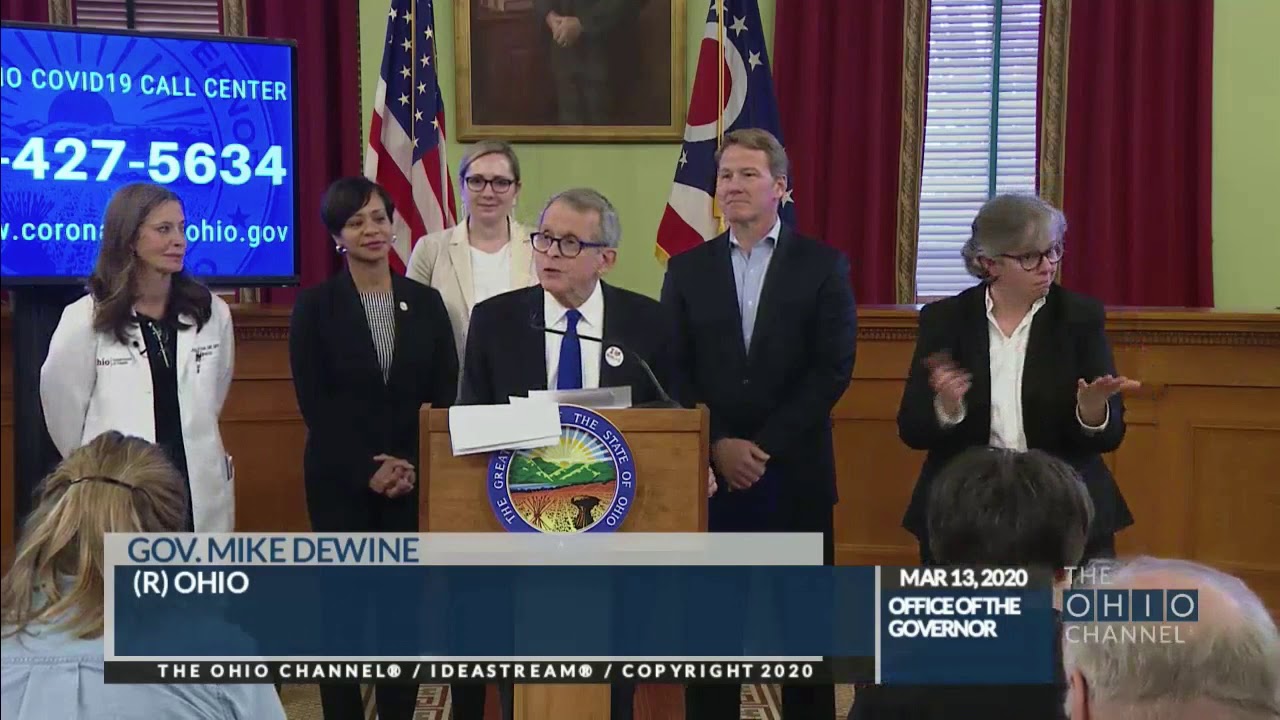 March 13 Mike DeWine coronavirus news conference - YouTube