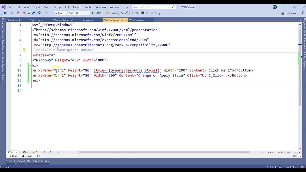 24.Learn WPF in small Steps: Loading Dynamic UI and resources - YouTube