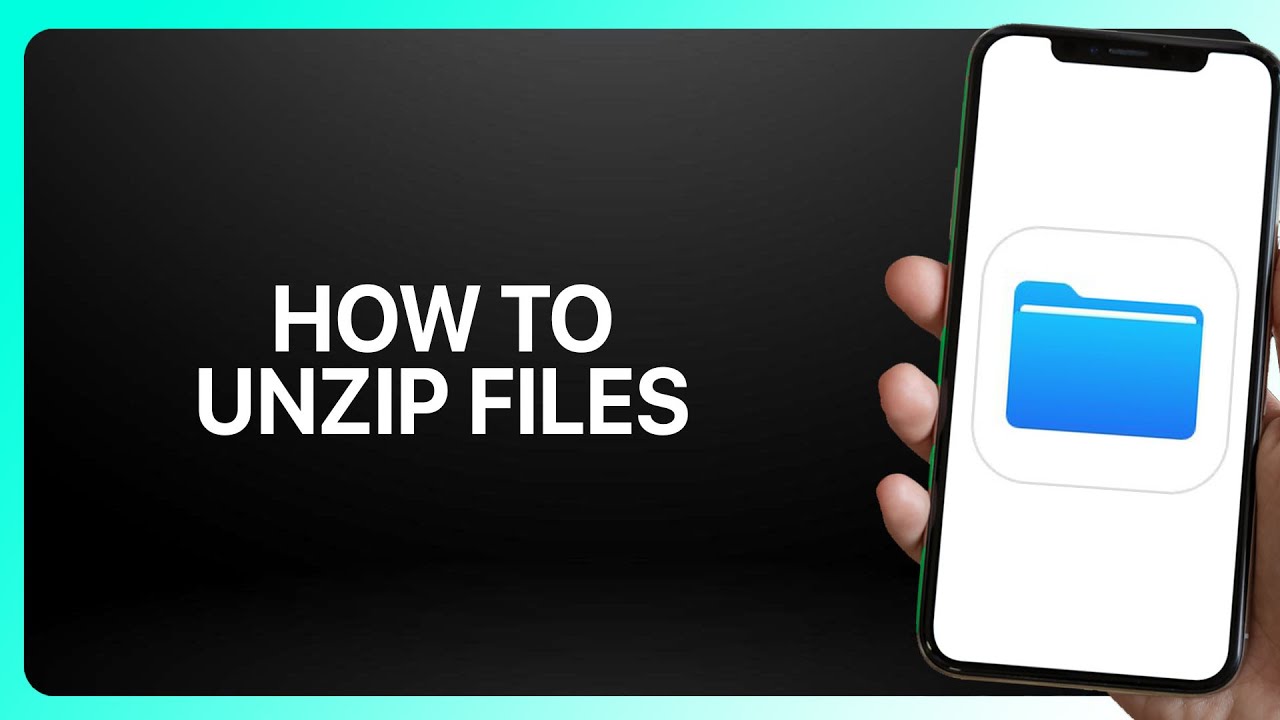 How To Unzip Files In iPhone Files App ! Tutorial - YouTube