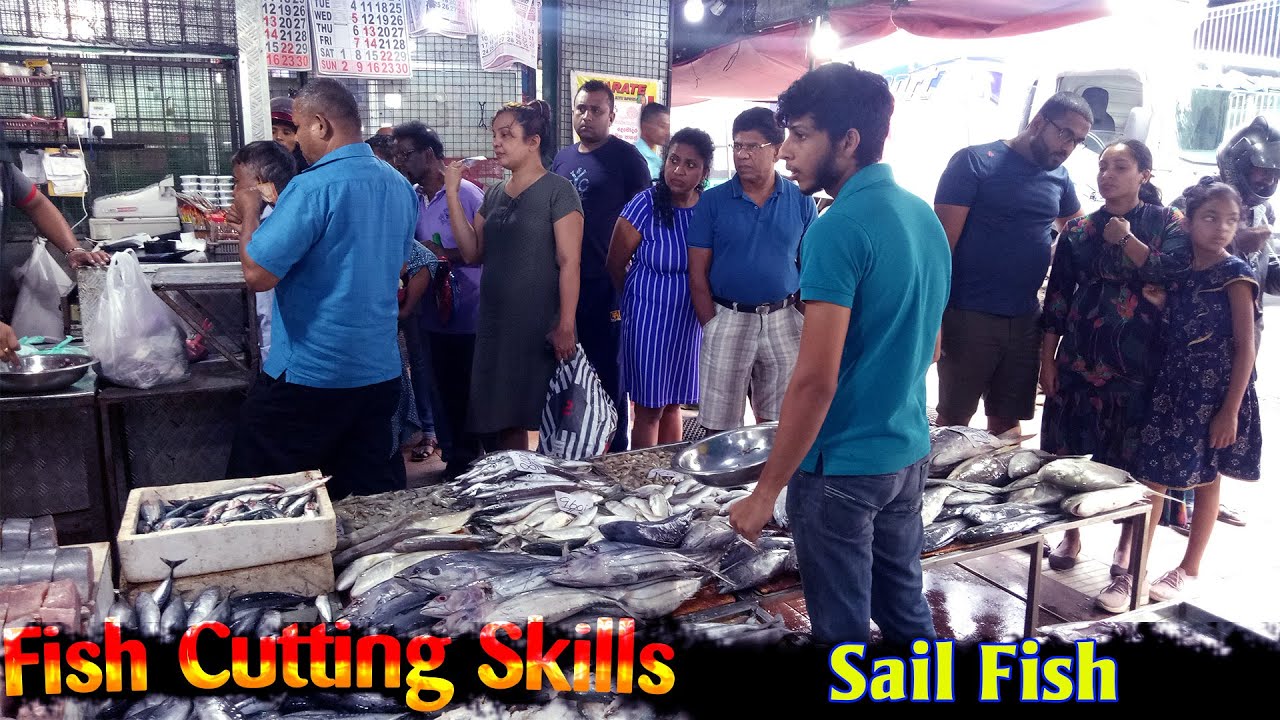 Amazing..!!! Fast Fish Cutting| Sail Fish | Thalapath |Fish Cutting ...