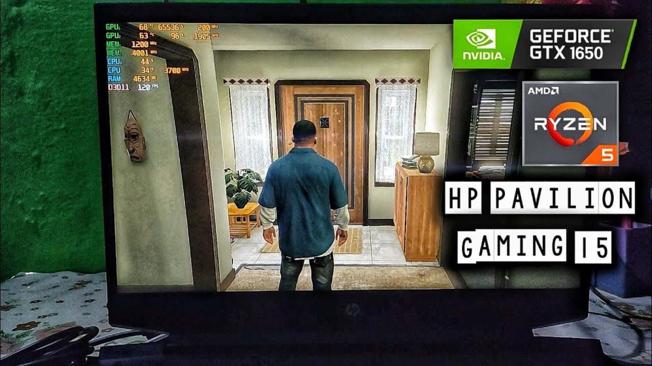 GTA 5 Gameplay In HP Pavilion Gaming 15 । Ryzen 5 3550h । Nvidia Gtx ...