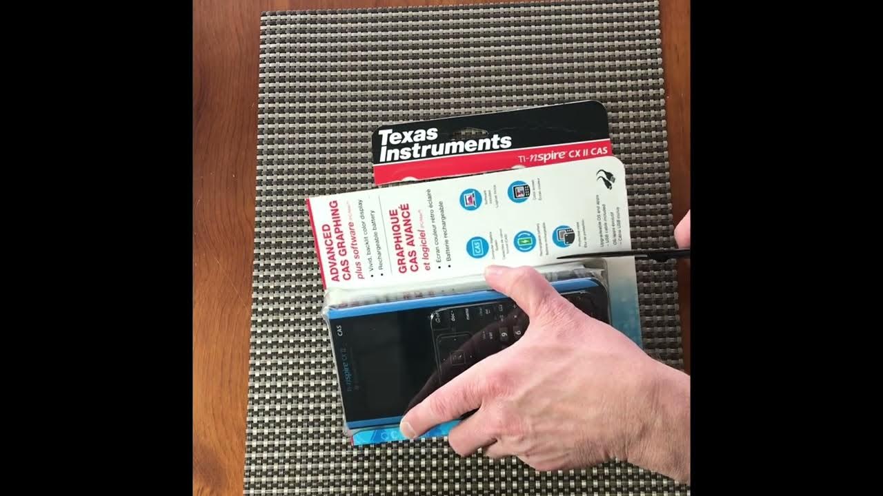 TI Nspire CX II CAS - unboxing - YouTube