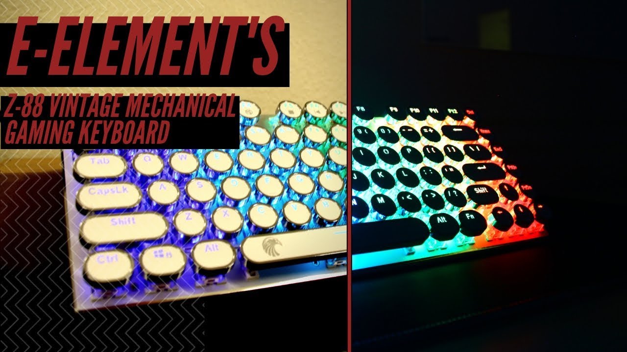E-Element’s Z-88 Retro Mechanical Gaming Keyboard with Brown Switches ...