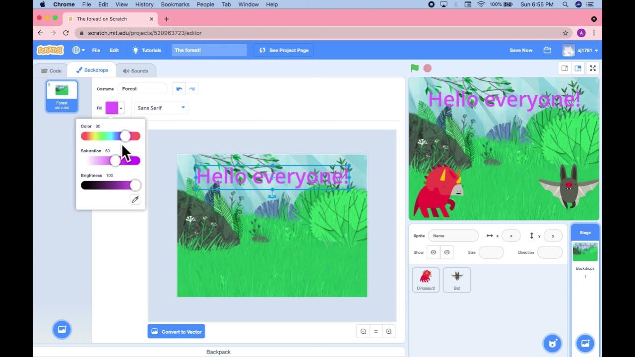 How to make characters talk to each other on scratch! - YouTube