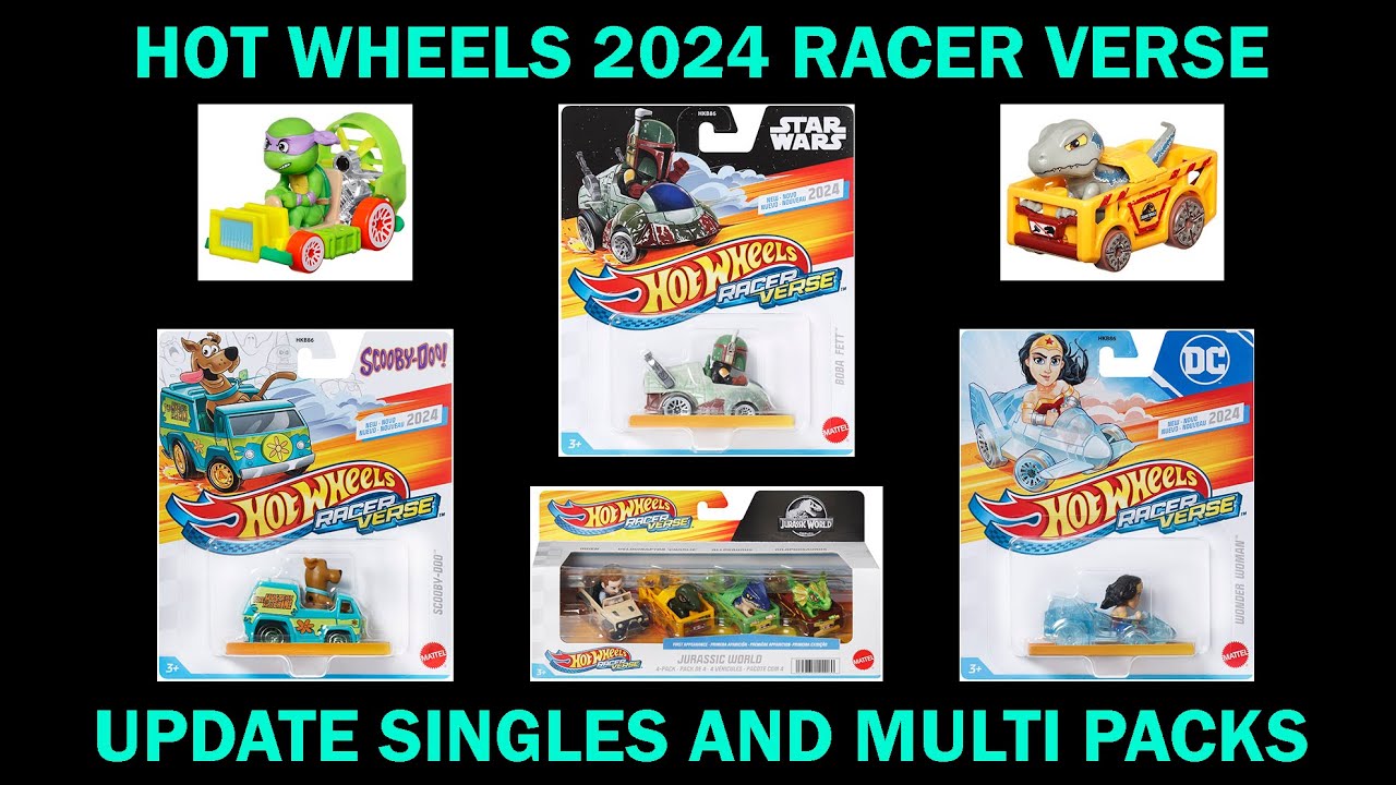 HOT WHEELS 2024 RACER VERSE UPDATED MULTI PACKS AND SINGLES WITH CAR ...