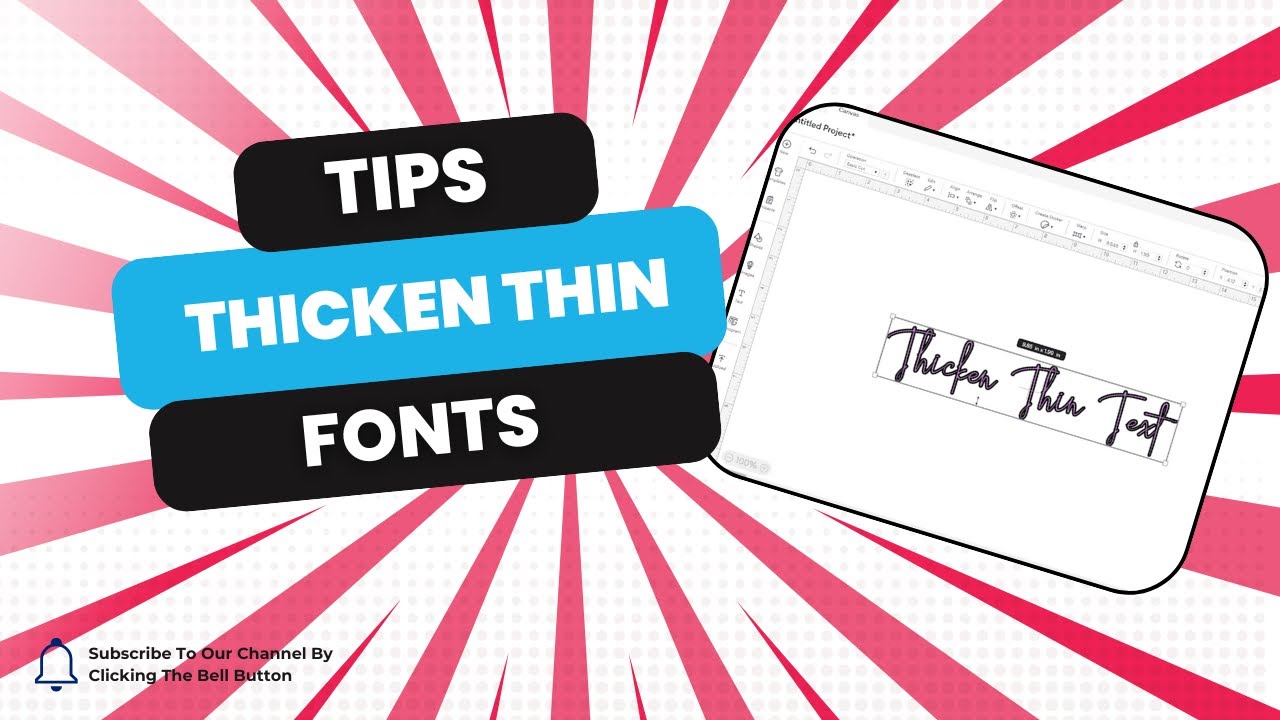 Too Thin to Cut? Fix Skinny Fonts with This Cricut Trick! ️🧠 - YouTube