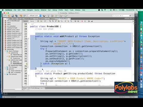 Lập trình Java Swing (Java3) - Video27 - Hàm delete dữ liệu trong MySQL sử dụng java p4 - YouTube