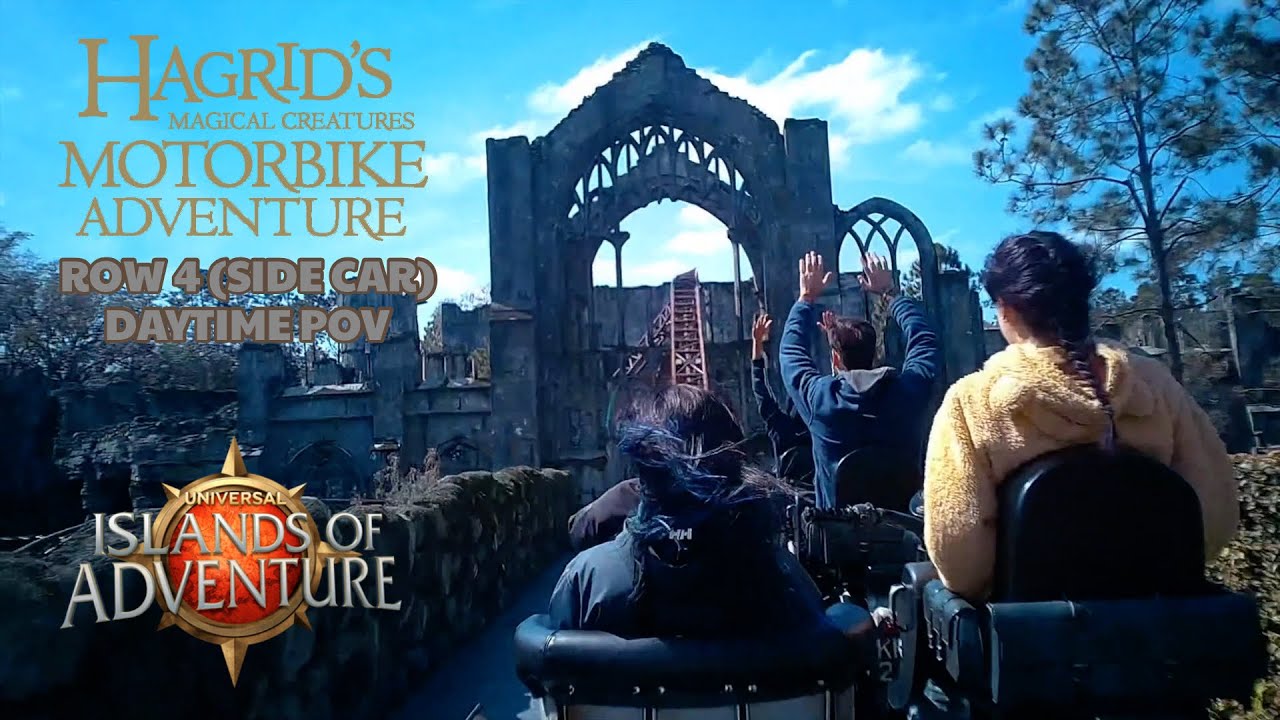 Hagrid's Motorbike Adventure Row 4 (Side Car) Daytime POV - Universal ...