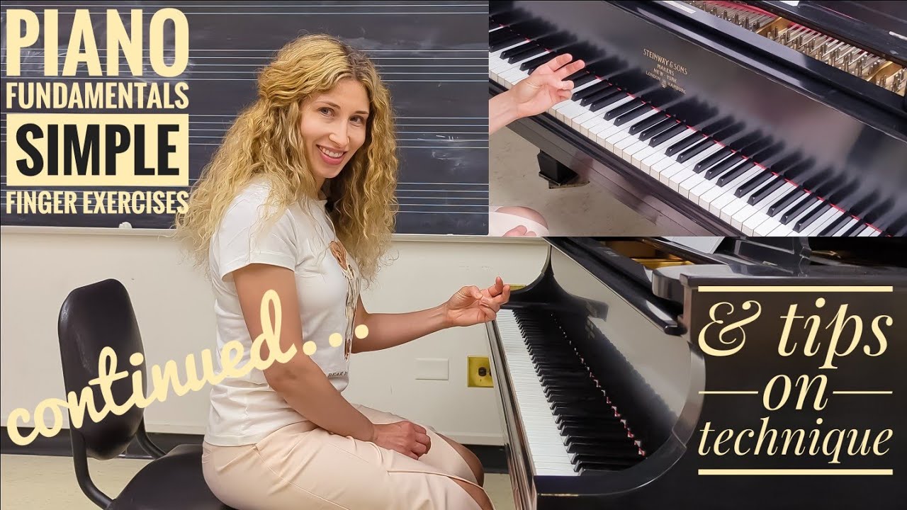 Fundamentals of Piano Playing. Simple 2-3 finger Exercises. Nos. 5-7 ...