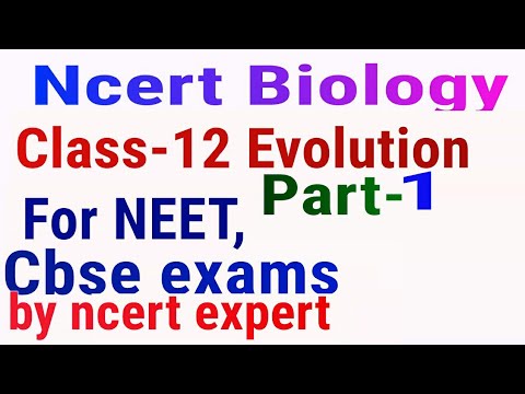Cbse Ncert Biology class 12: chapter Evolution 001: Introduction and ...