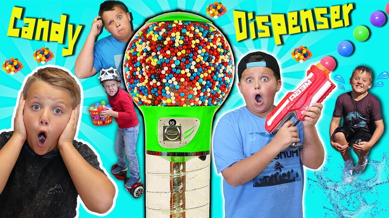 KIDS CANDY Dispenser Roulette GAME! FUN FUN FUN! - YouTube