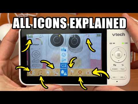 Vtech Baby Monitor : All the Icon Settings Explained