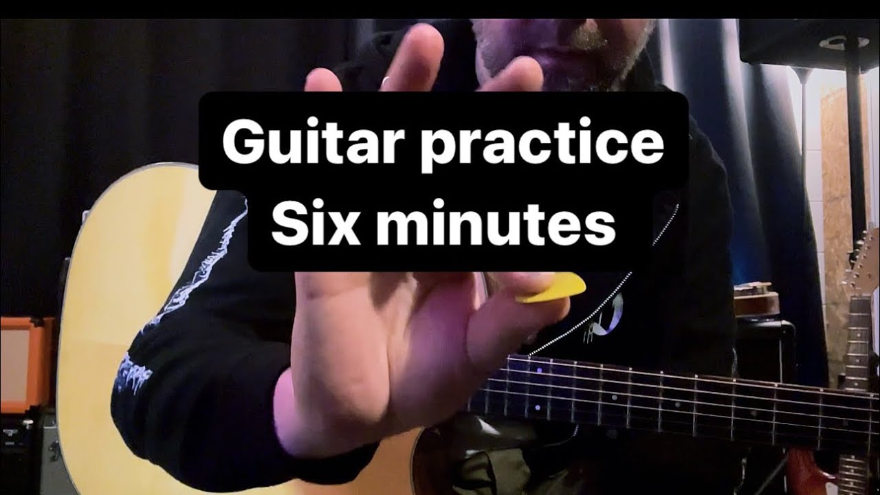 Intro to Basic Acoustic Guitar // practice for six minutes - YouTube