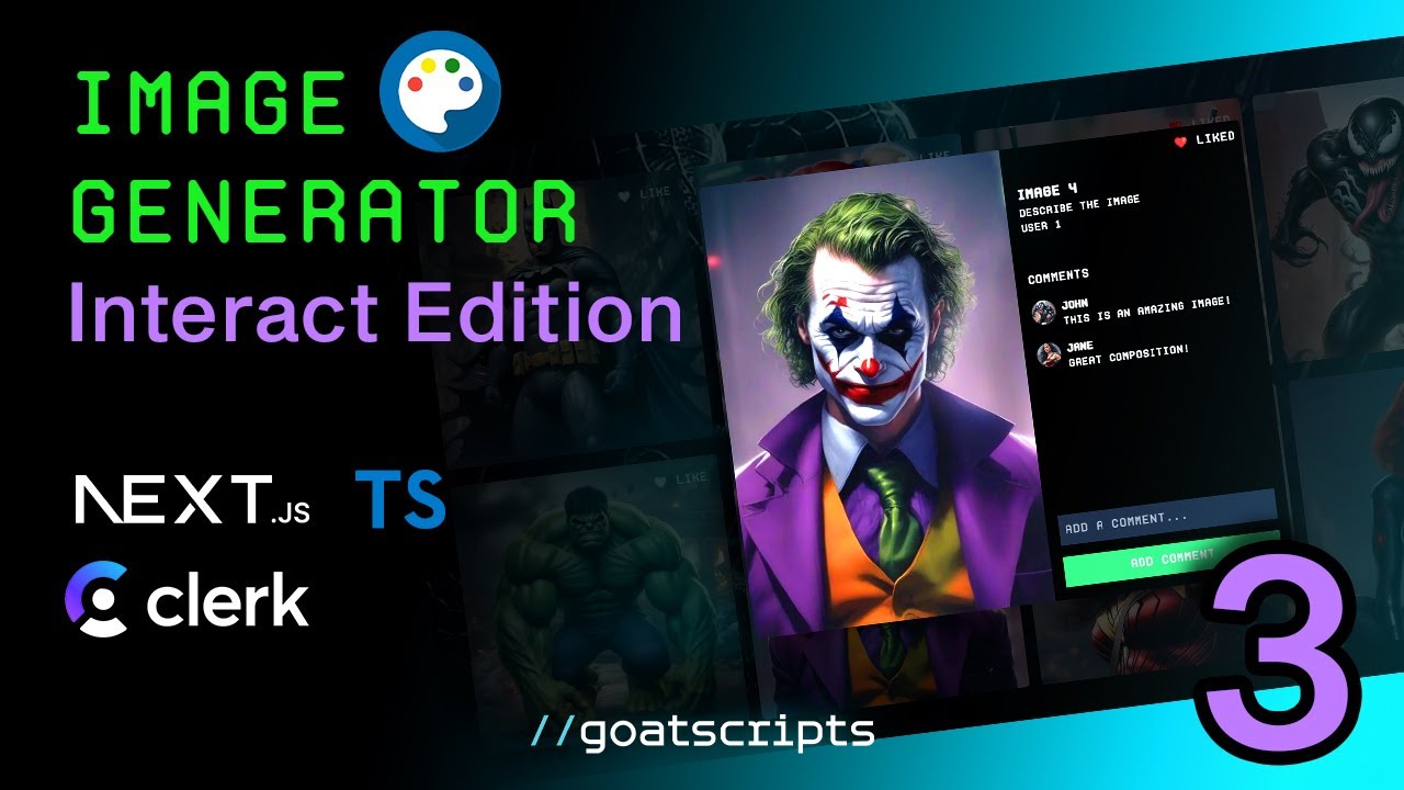 🔴 Let's build Image Generator Interact Edition | [#3] | NEXT 14, Stable ...