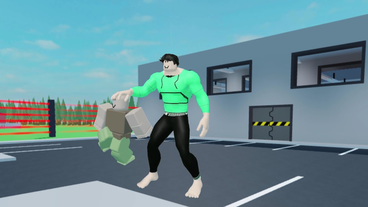 I played bulked up on roblox - YouTube