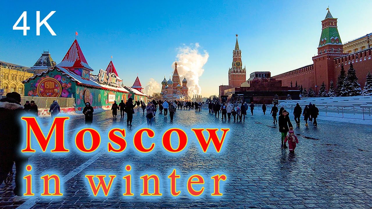 [4K] The Center of Moscow in January - YouTube