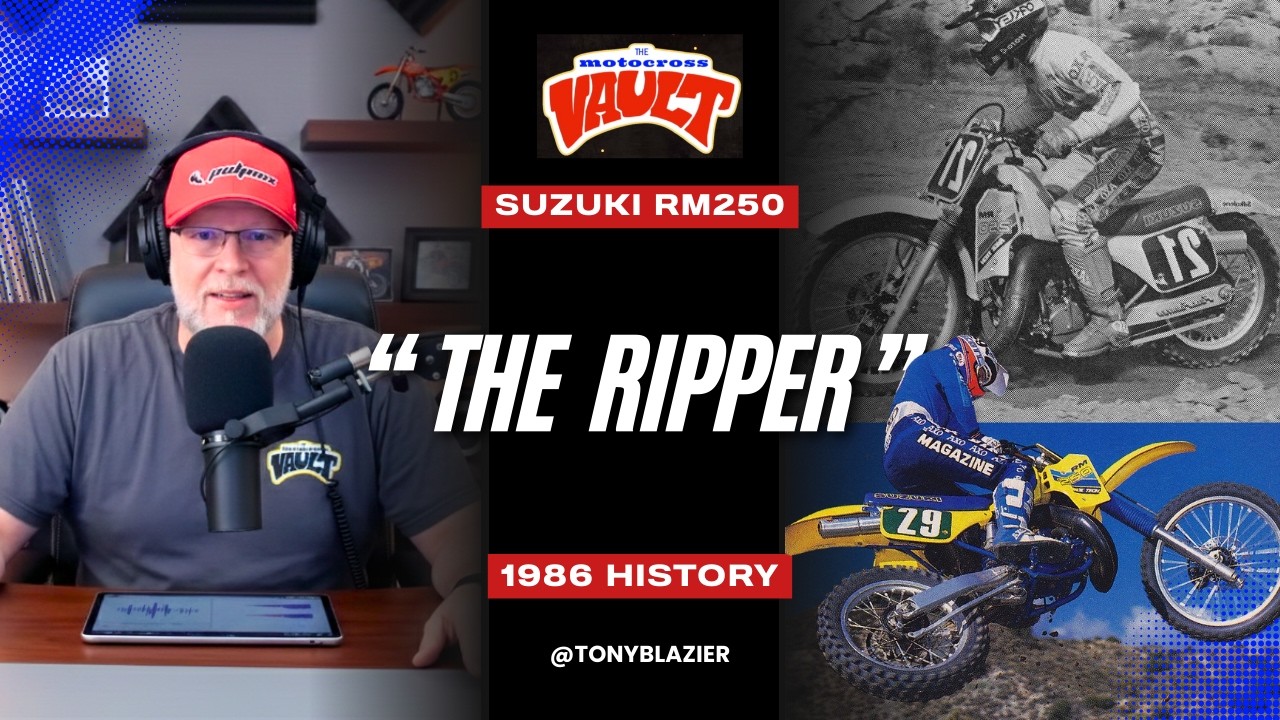 1986 Suzuki RM250 Motocross Test Review - YouTube