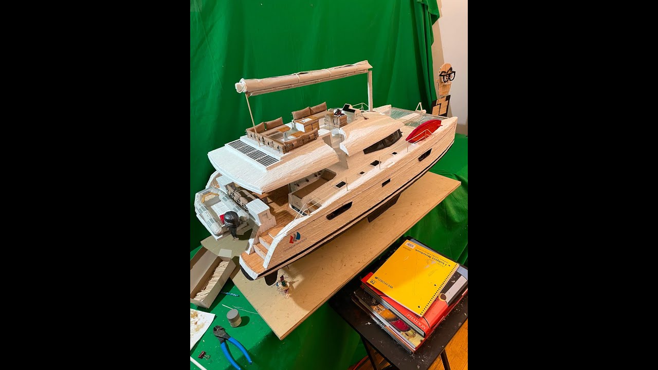 Video Montage of the toothpick Yacht Sweet Pea, by Wayne Kusy. - YouTube