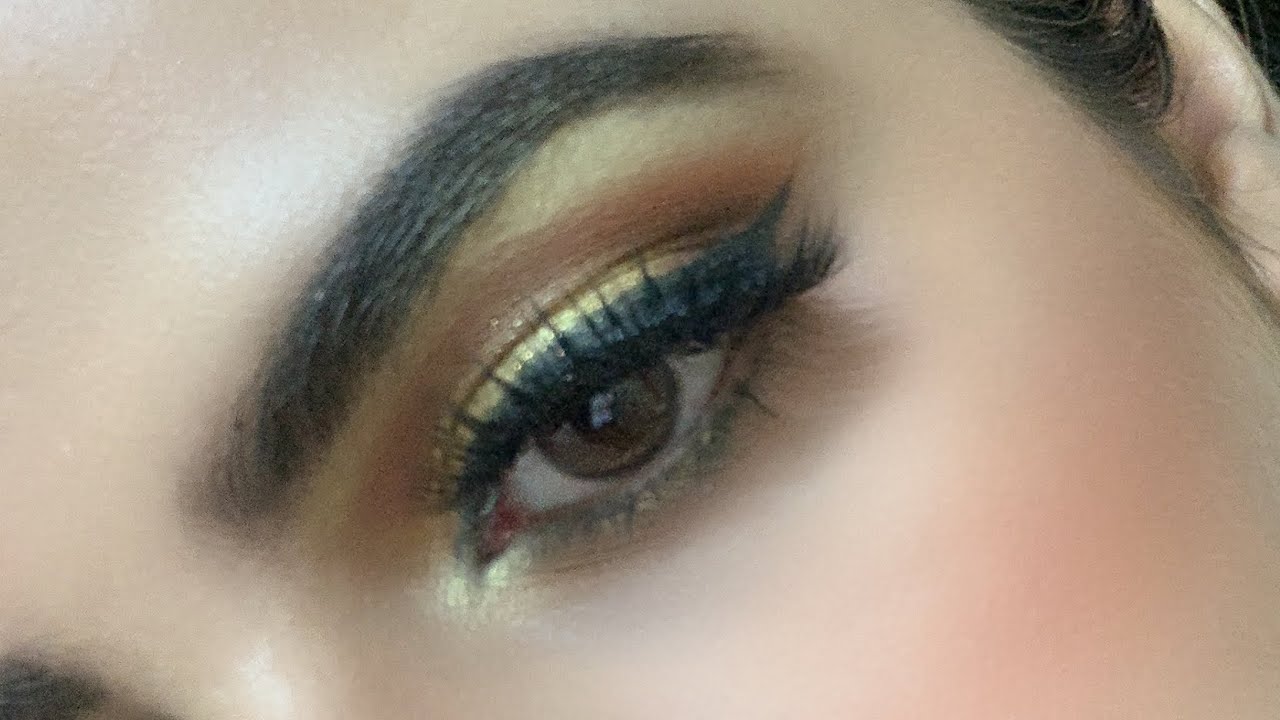 Glam Golden Eye Makeup Tutorial | Maryam Baloch Vlogs - YouTube