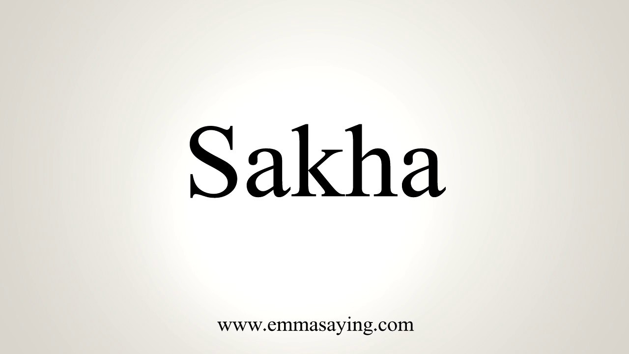 How To Pronounce Sakha - YouTube