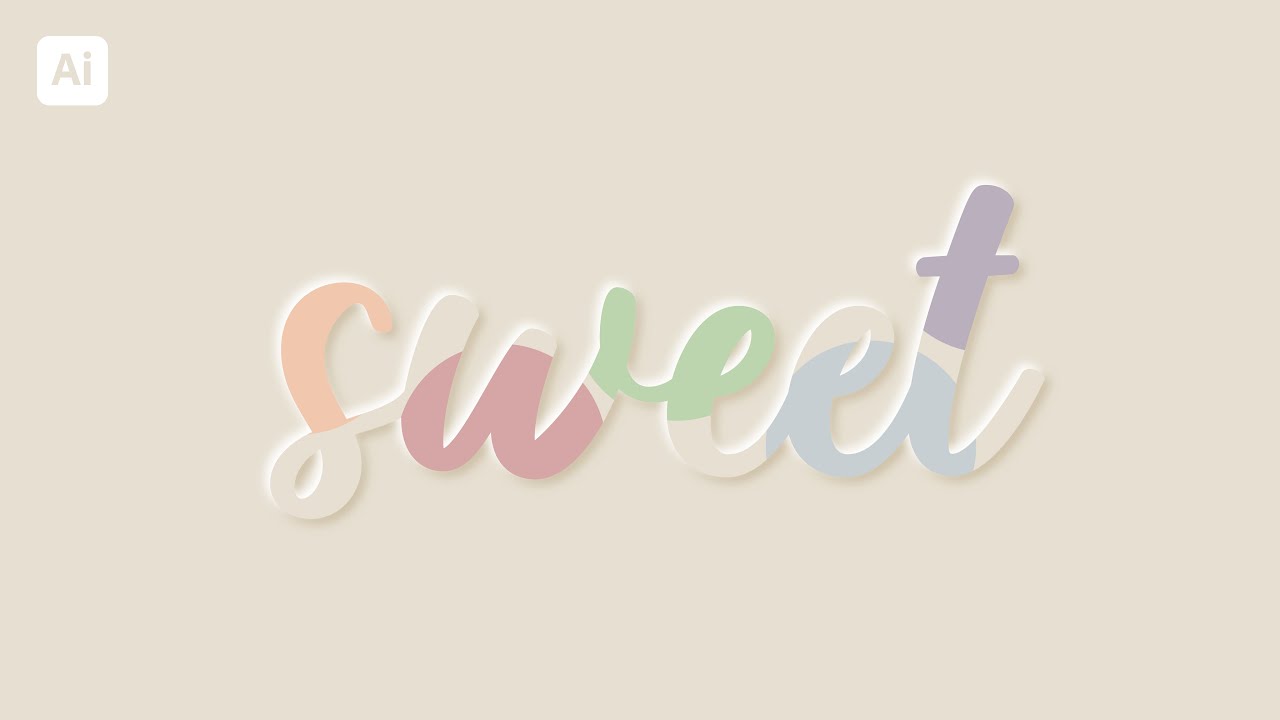 Neumorphism text effect for beginners | Adobe Illustrator Tutorial ...