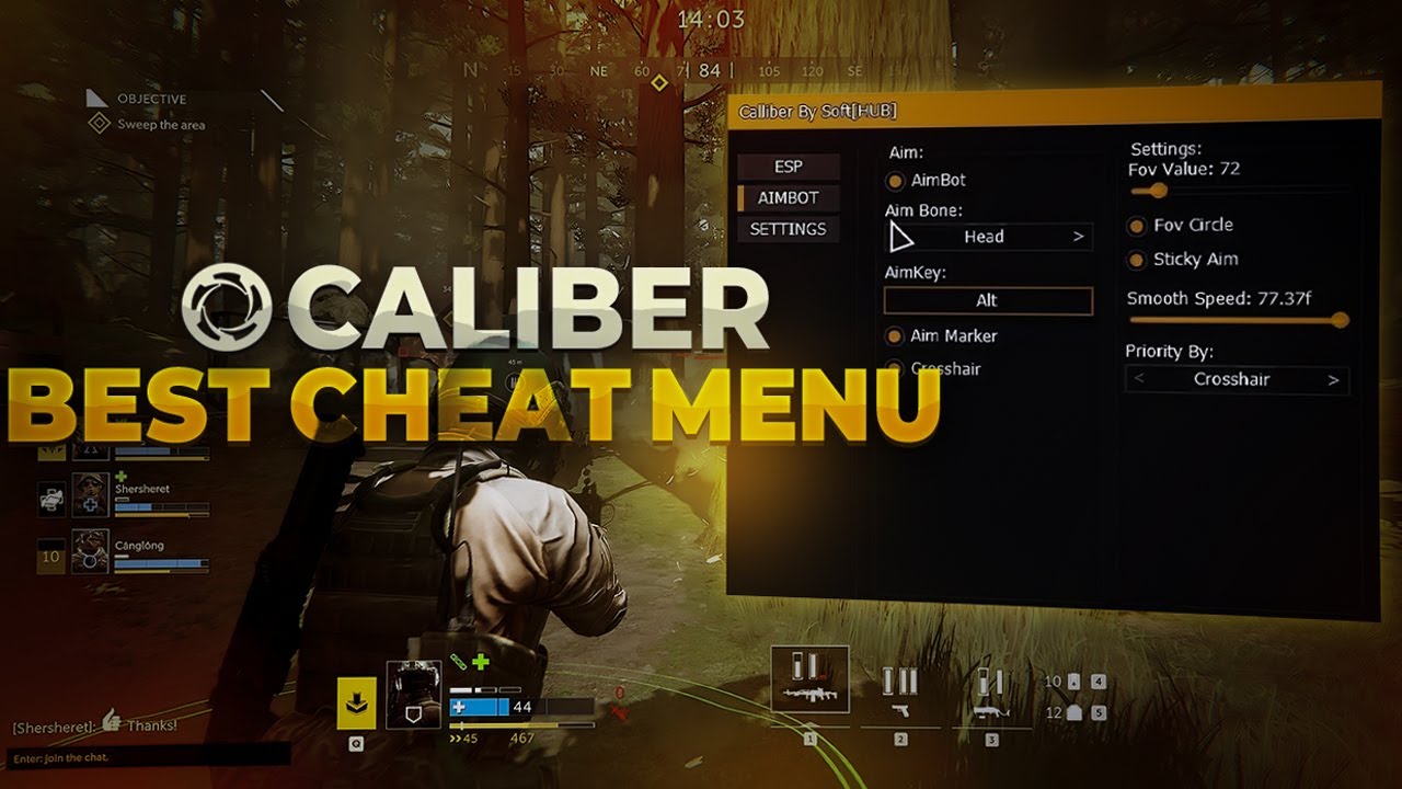 *UPDATED* Caliber - Best FREE Cheat Menu | ESP, Aimbot & Other - YouTube