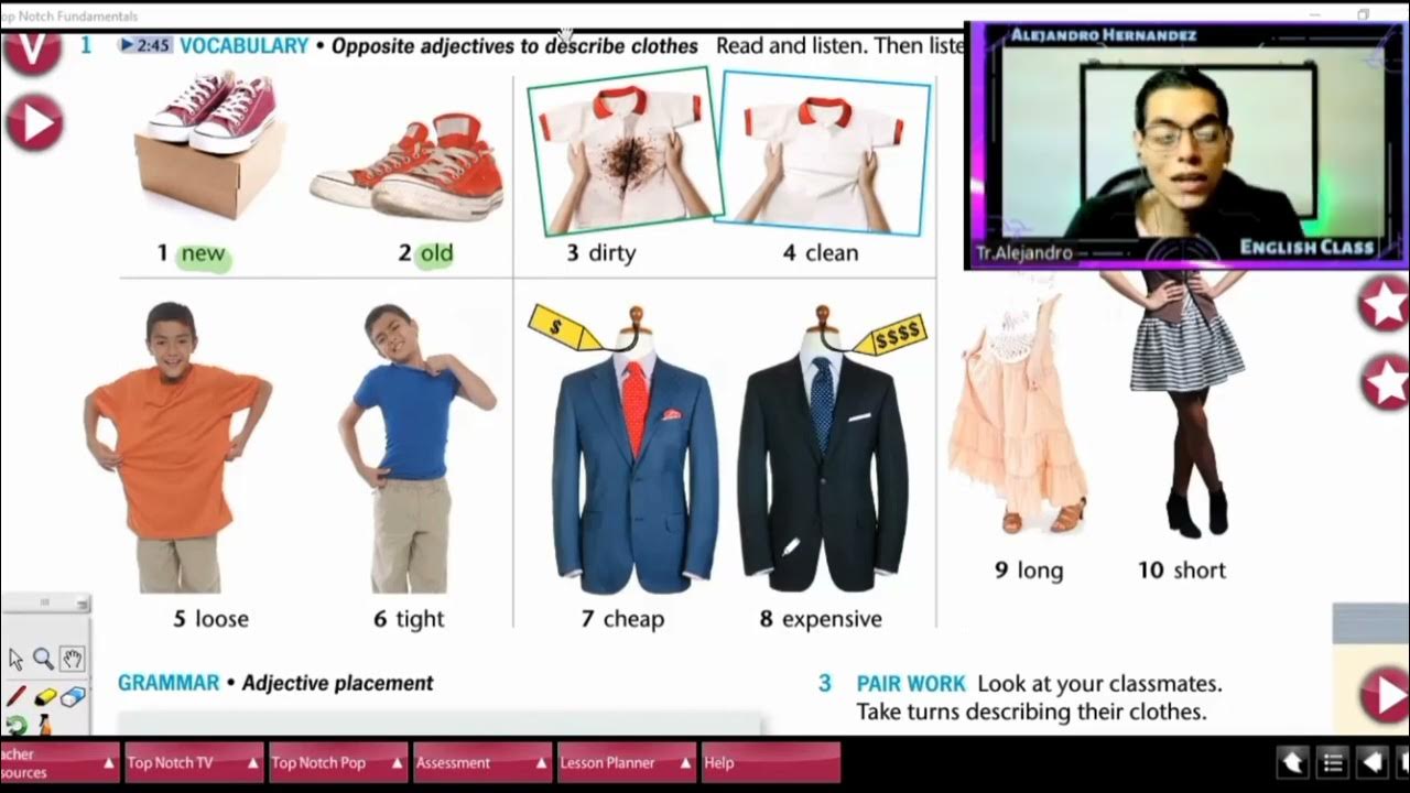 Diferentes Adjetivos en Inglés ¿Sabes cómo describir la ropa en Inglés ...