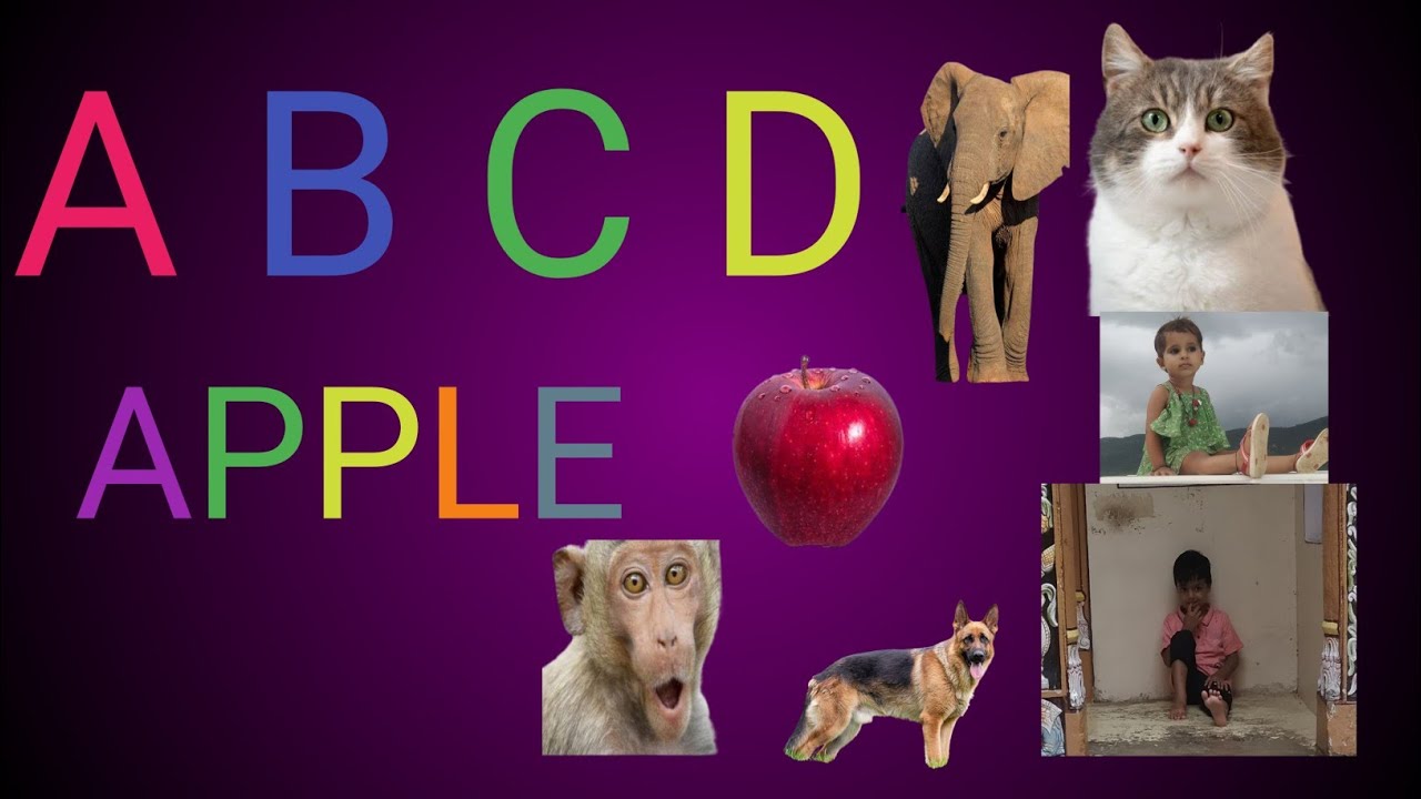 A FOR APPLE / ABCD Song / apple video / phonics song with one works-A ...