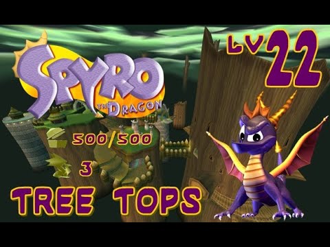 Spyro the Dragon - Level 22: Tree Tops - YouTube