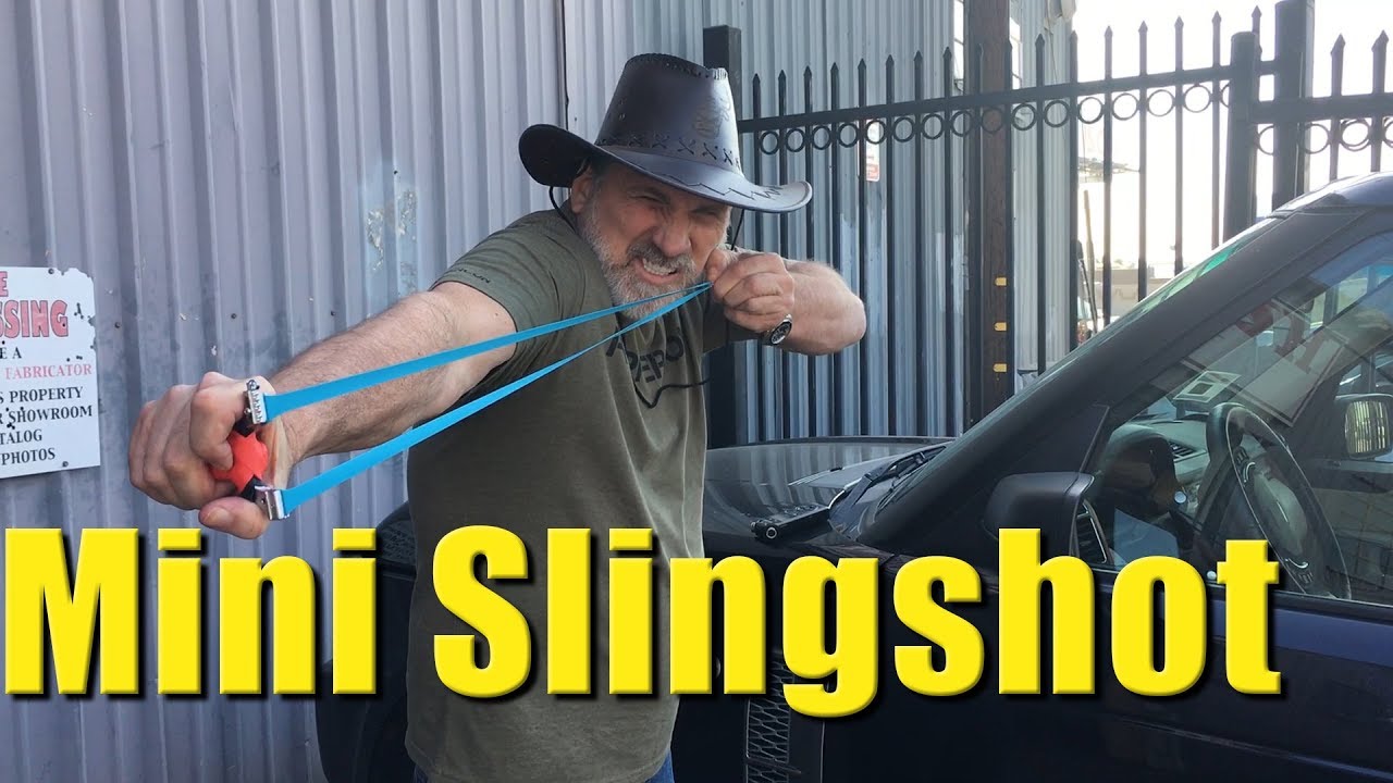 Toparchery Slingshot - Ron Tries Out a New Mini Slingshot - YouTube
