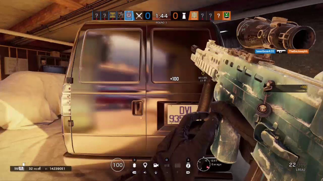 Thatcher with black ice. USE THE L85 - YouTube