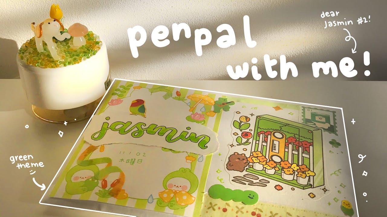 penpal with me ep.6 🍀 dear jasmin - YouTube