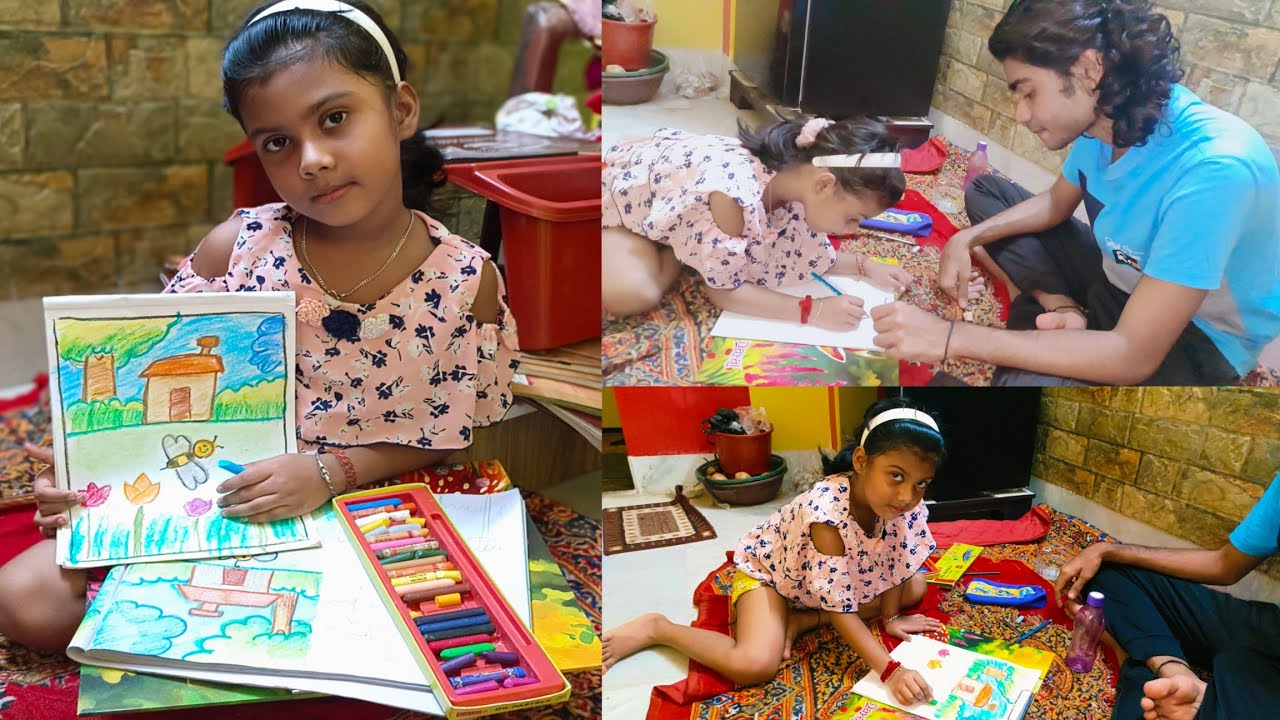 ডোনা র ড্রইং ক্লাসের রুটিন। Dona r Drawing Routine - YouTube