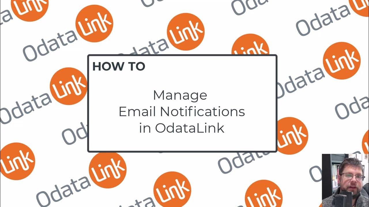 How to manage email notifications in OdataLink - YouTube