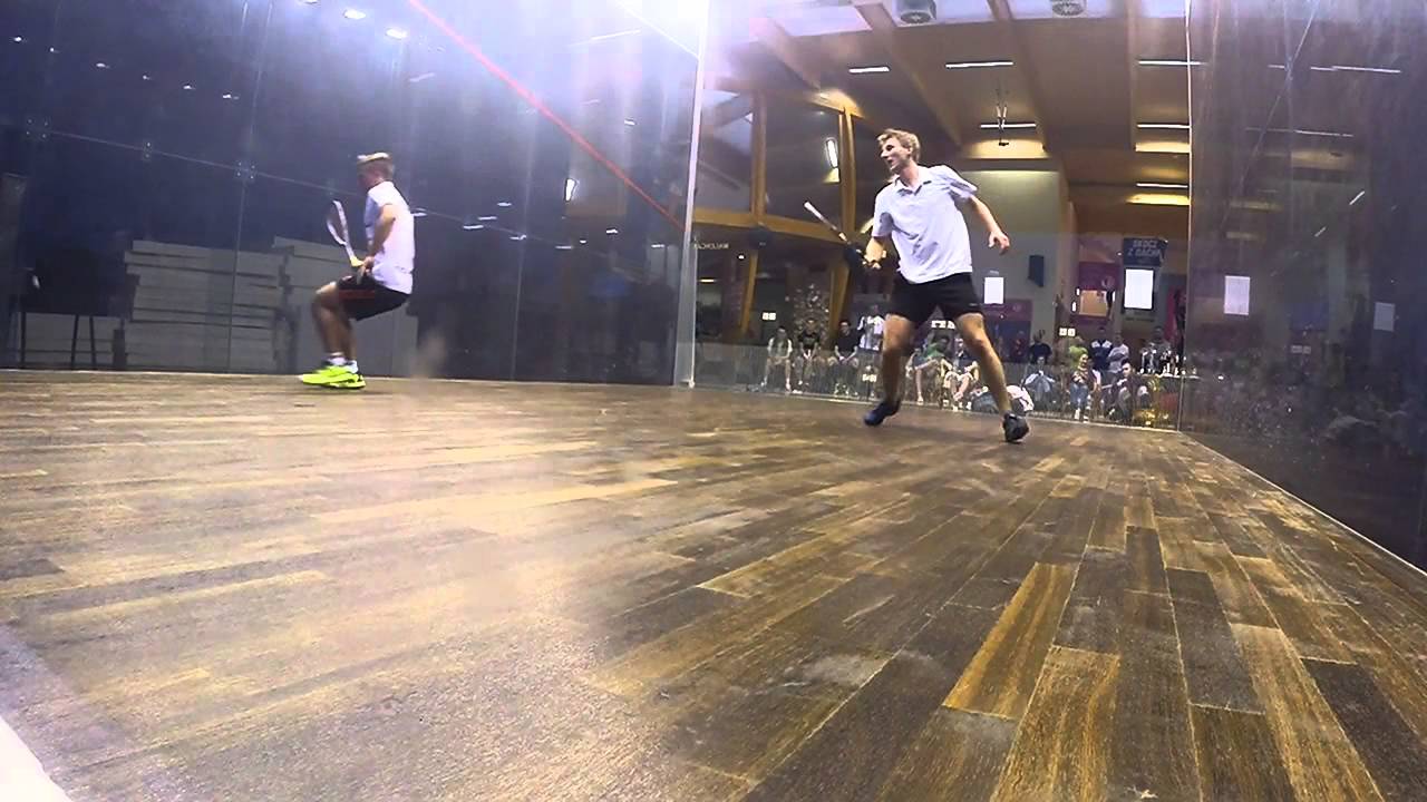 SQUASH: Trick shot! (Daniel Poleshchuk) - YouTube