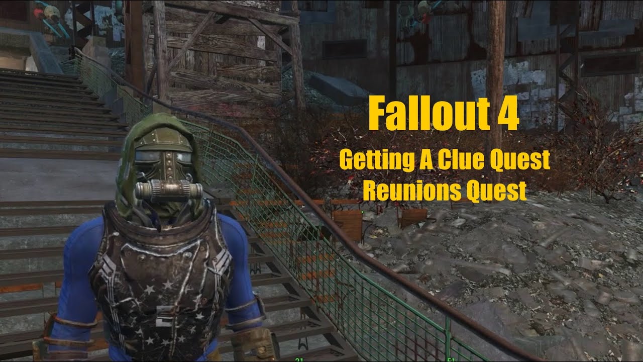 Fallout 4 - Getting A Clue Quest - Reunions Quest - Ep22 - YouTube