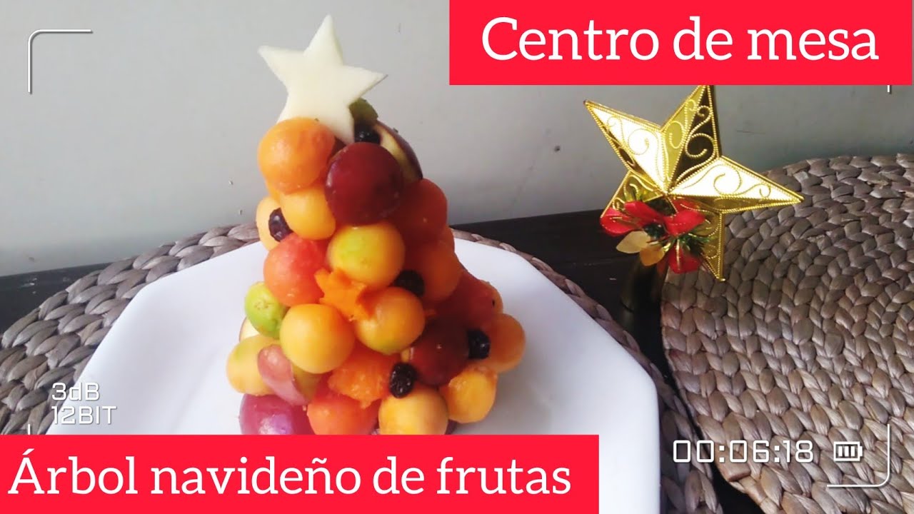 🎄arbol navideño de frutas🍉🍎/árbol navideño comestible - YouTube
