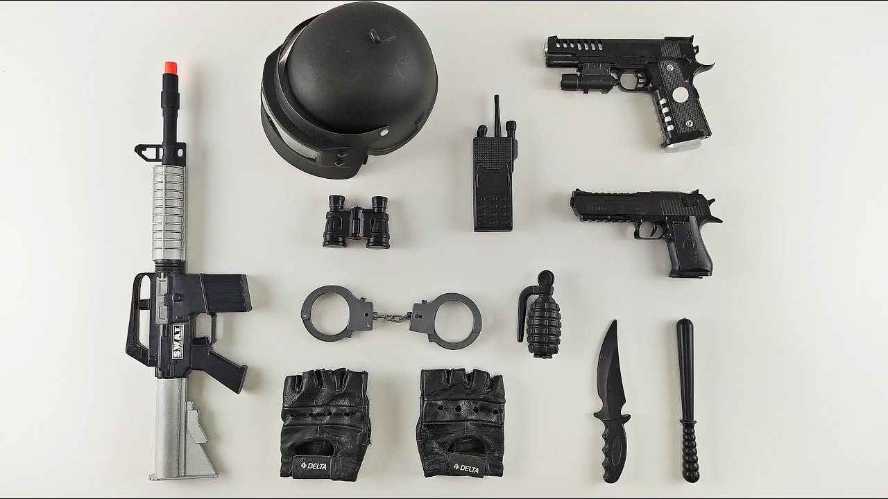 Swat Weapon Set & Equipment !! Realistic Toy Guns - Power Of Special ...