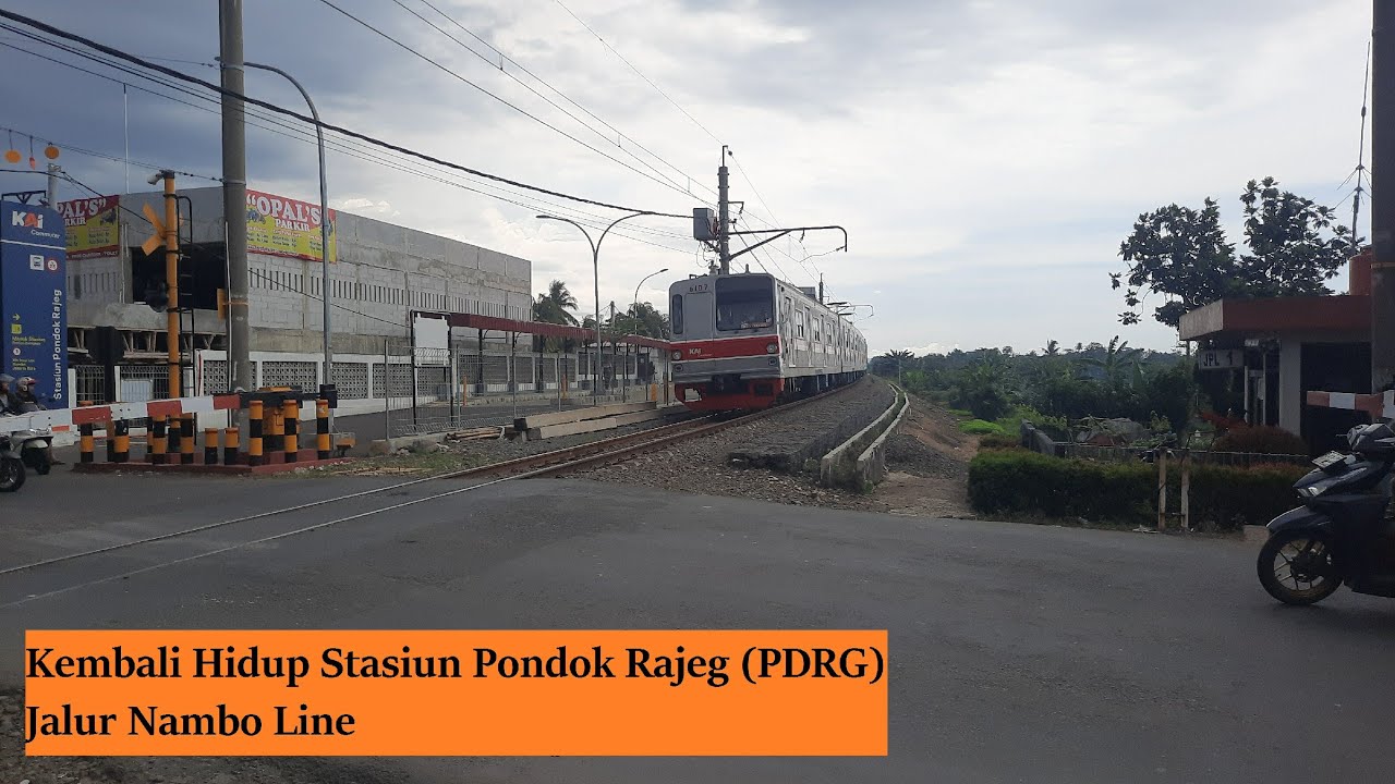 Kembali Hidup Stasiun Pondok Rajeg (PDRG) Jalur Nambo Line - YouTube