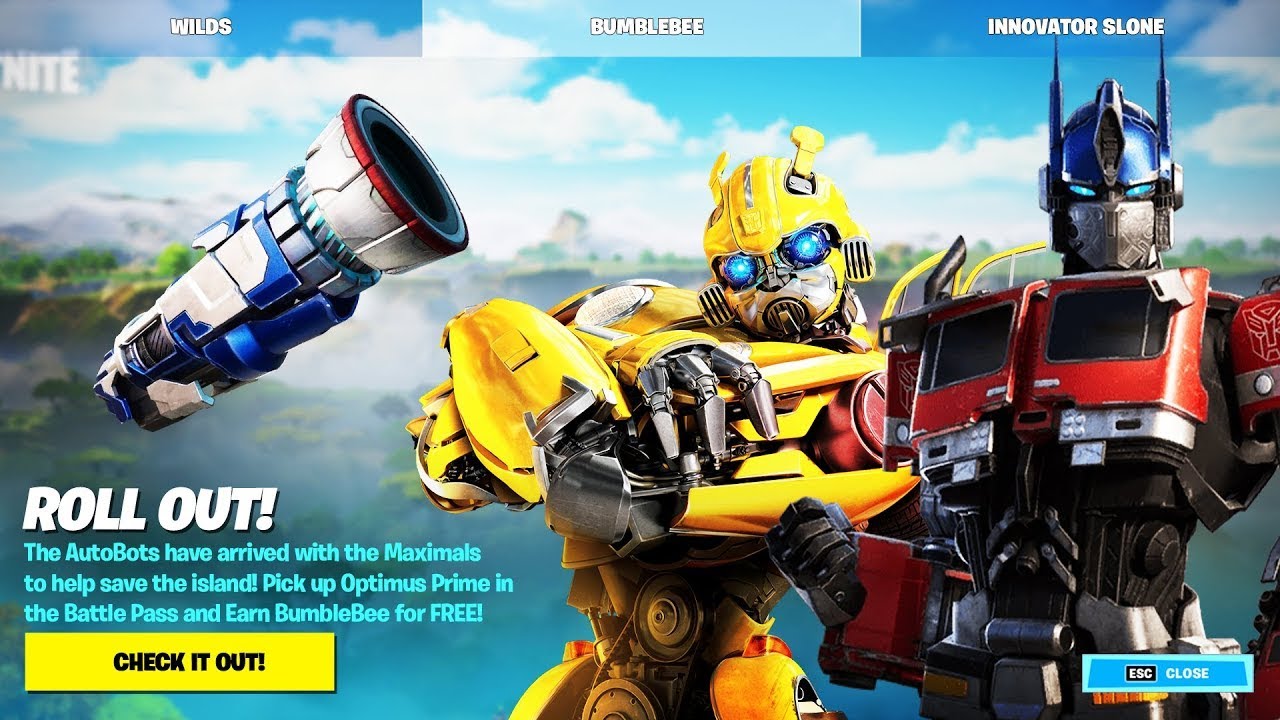 Fortnite bumblebee coming-out to Fortnite - YouTube